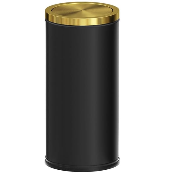 30L/8GAL Gold Brass Kitchen Trash Can,Tall Commercial Garbage Can with ...