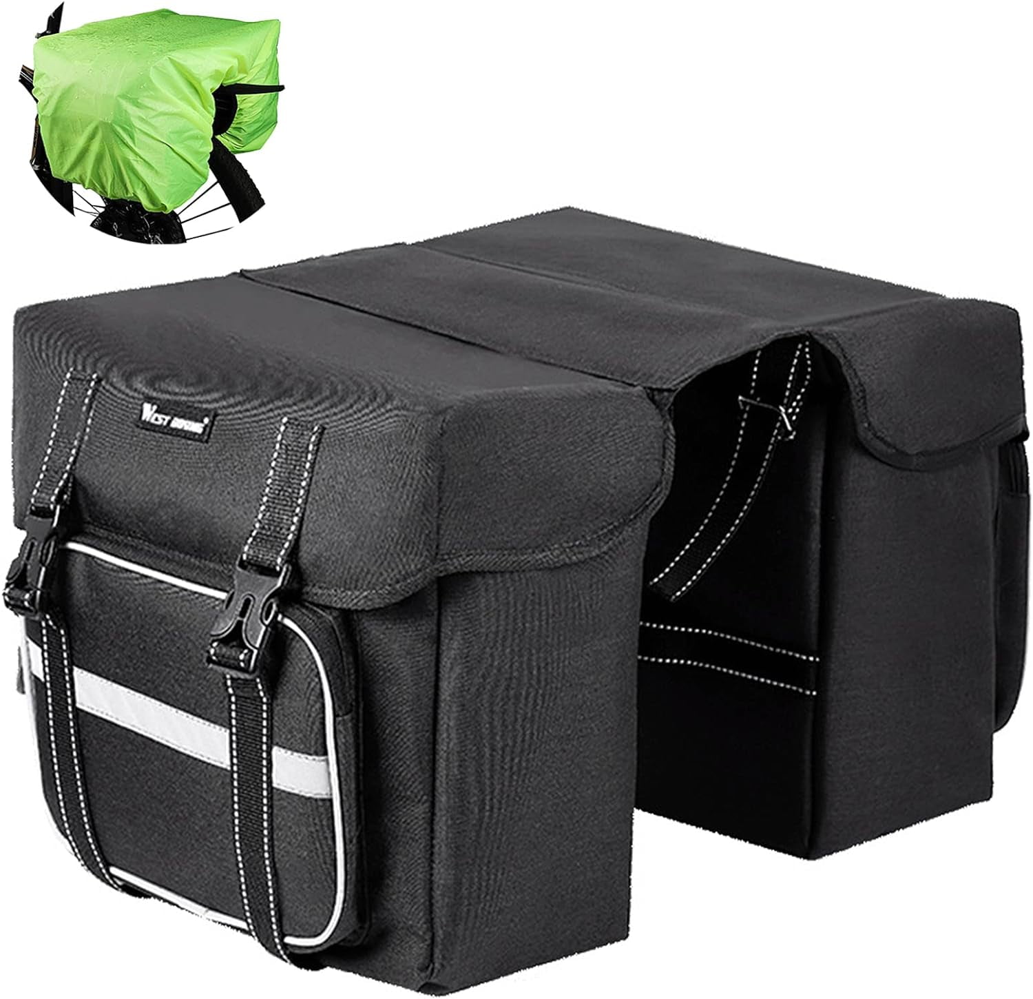 30L Bike Pannier Bags Bicycle Rear Carrier Rack Seat Trunk Storage ...