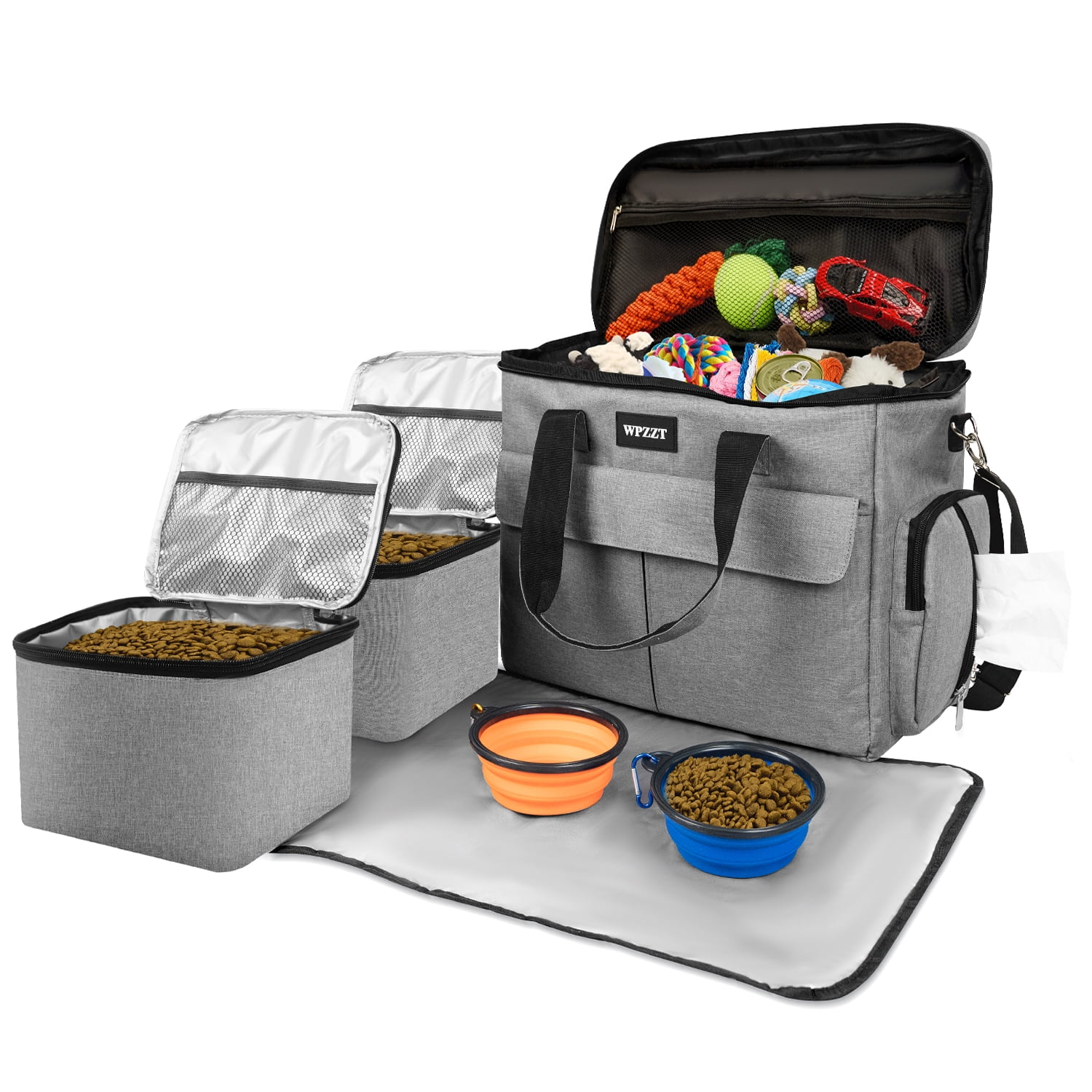 30L Dog Travel Bag, Weekend Pet Travel Set for Dog and Cat, Airline ...
