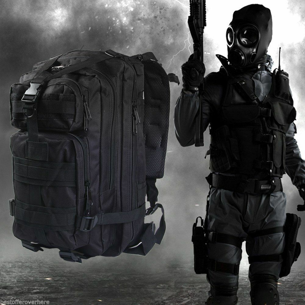 30L Military Tactical Backpack Rucksack Hiking Travel Bag and Water ...