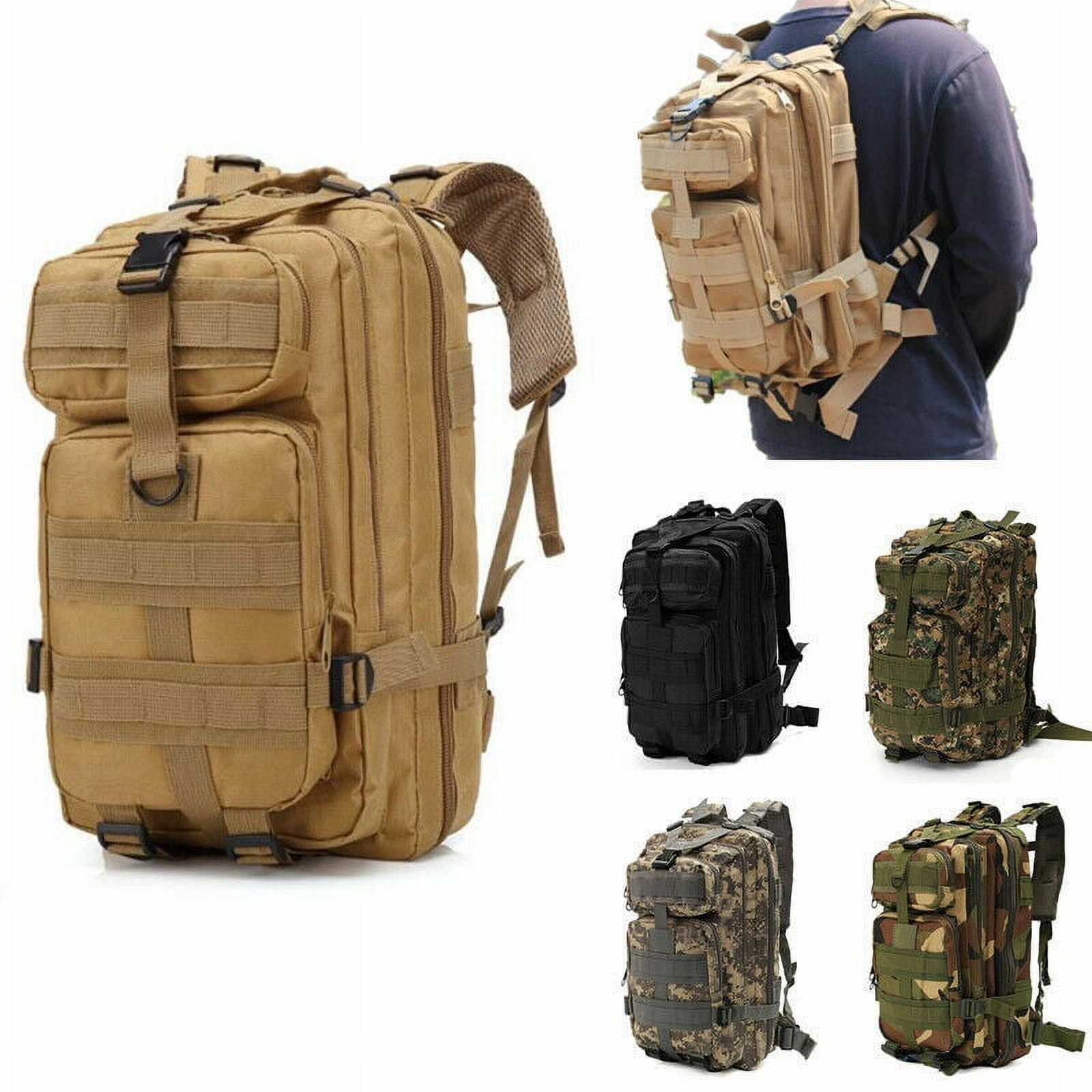 30L Military Tactical Molle Backpack Rucksack Assault Pack Camping ...