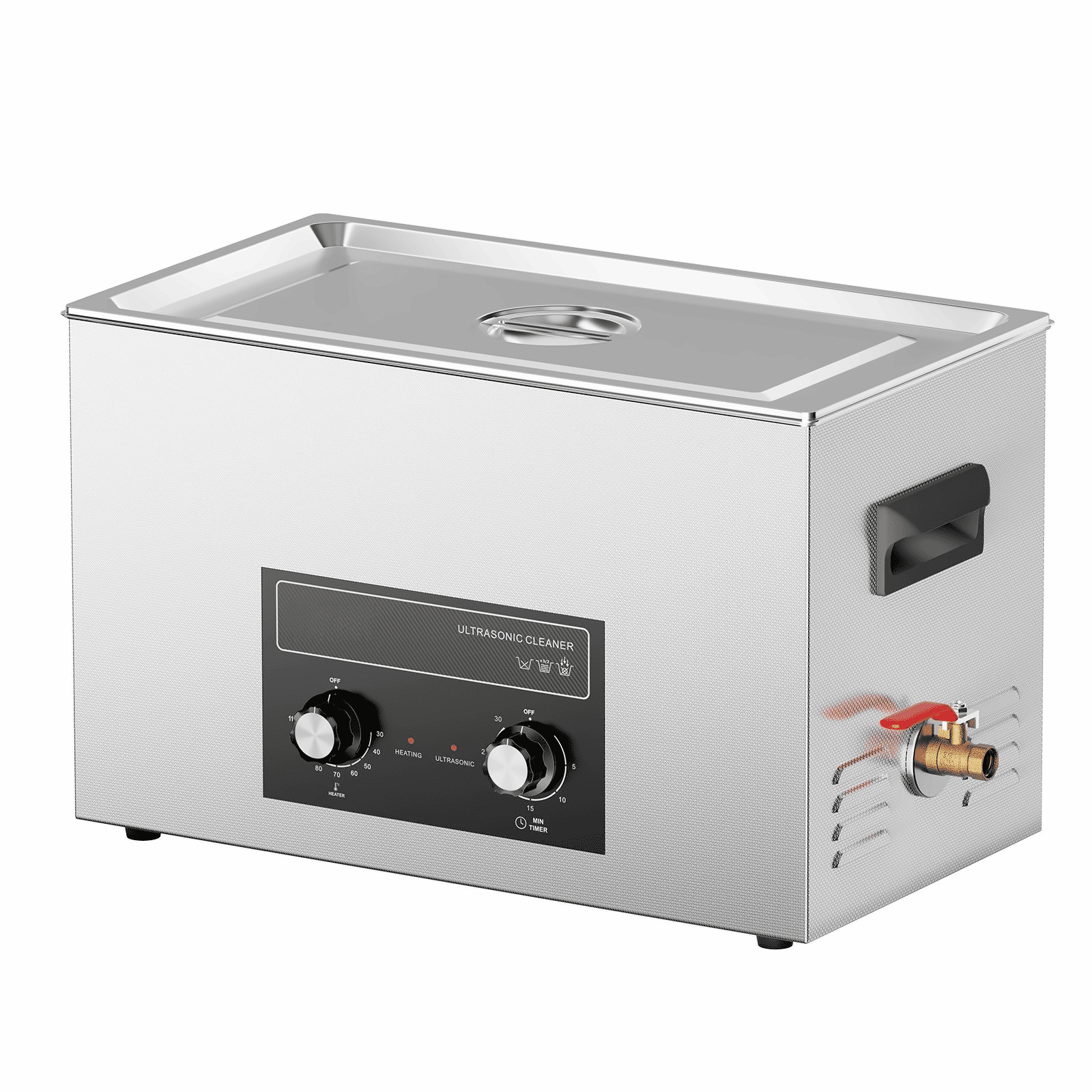 30L Ultrasonic Cleaner with Heater & Timer, 360W Digital Sonic Cleaning ...