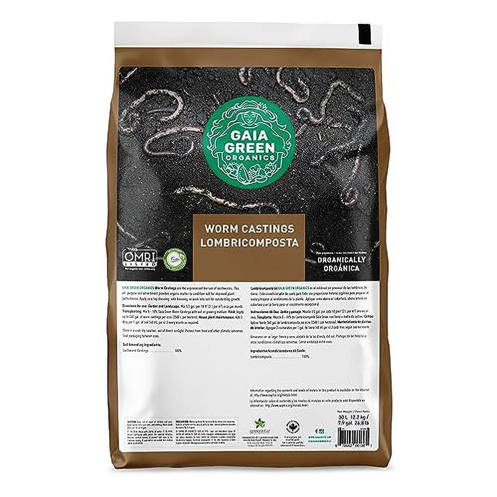 30L Worm Castings Powder, Soil & Plant Fertilizer for Urban Gardens ...