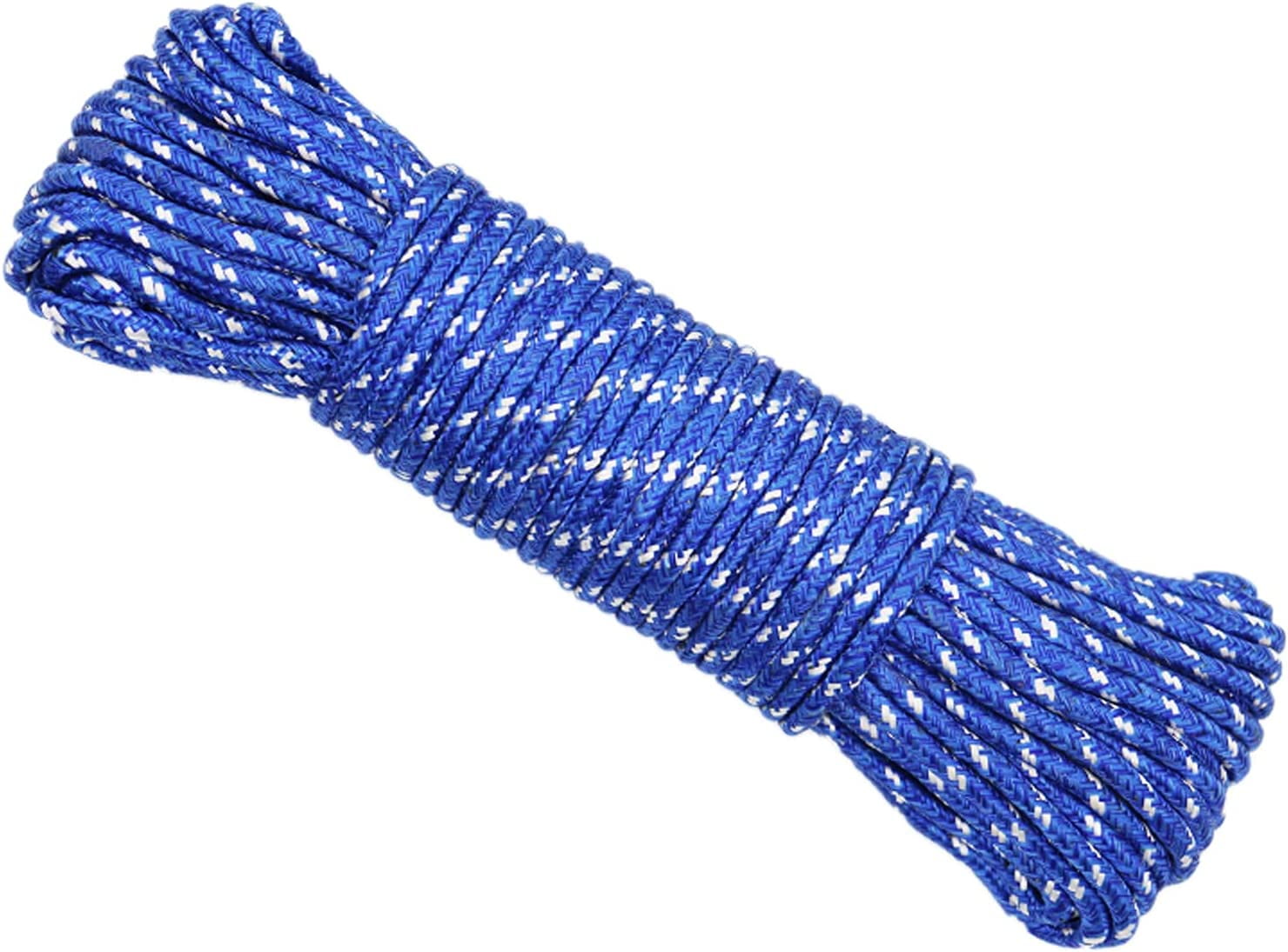 30M/100Ft Clothes Washing Line Cord Outdoor Cotton Rope Natural Cotton ...