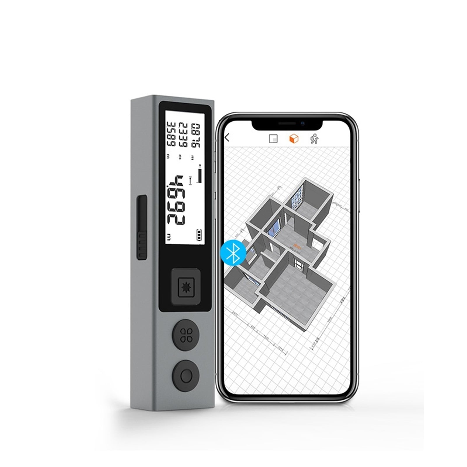 30M 40M Distance Meter Btooth Meter Reader Tape Measuring Tools M120 ...