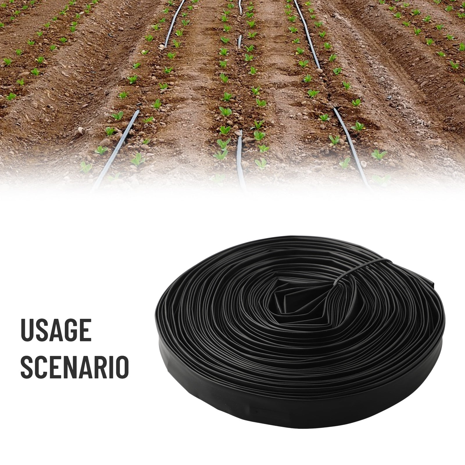 30M Irrigation Pipe Tube 15cm 30cm Drip Hole Distance Drip Garden ...