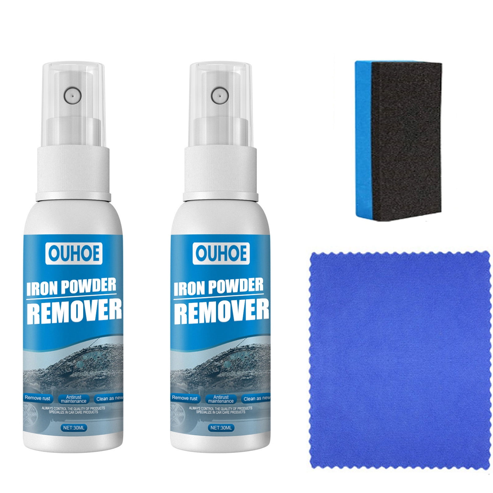 30ML Iron Powder Remover, Car Rust Removal Spray, Car Rust Remover ...