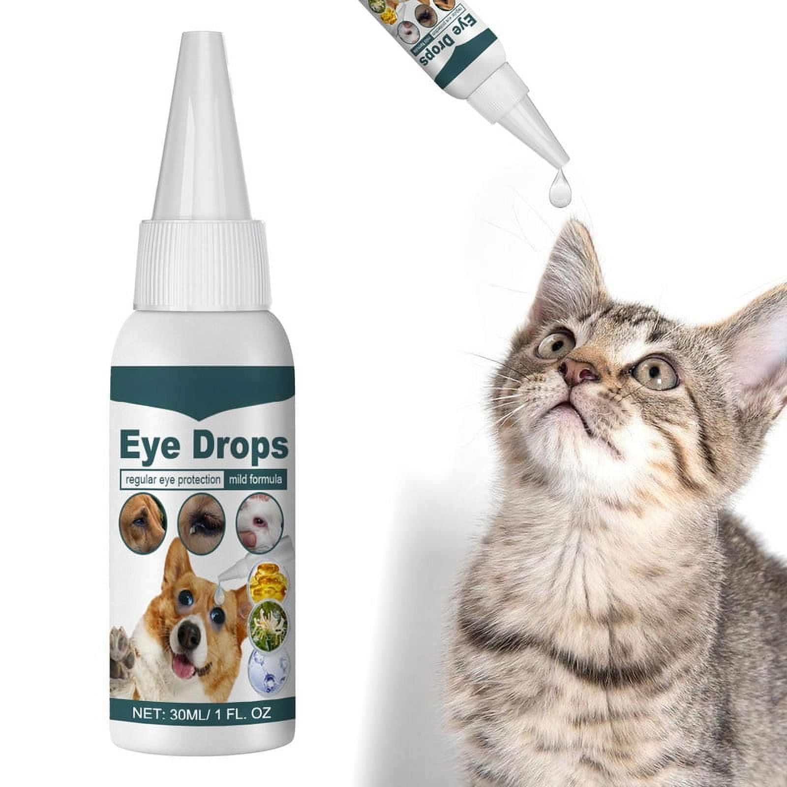 30ML Pet Eye Drops,Pet Eye Infection Treatment,Pet Eye Wash for ...