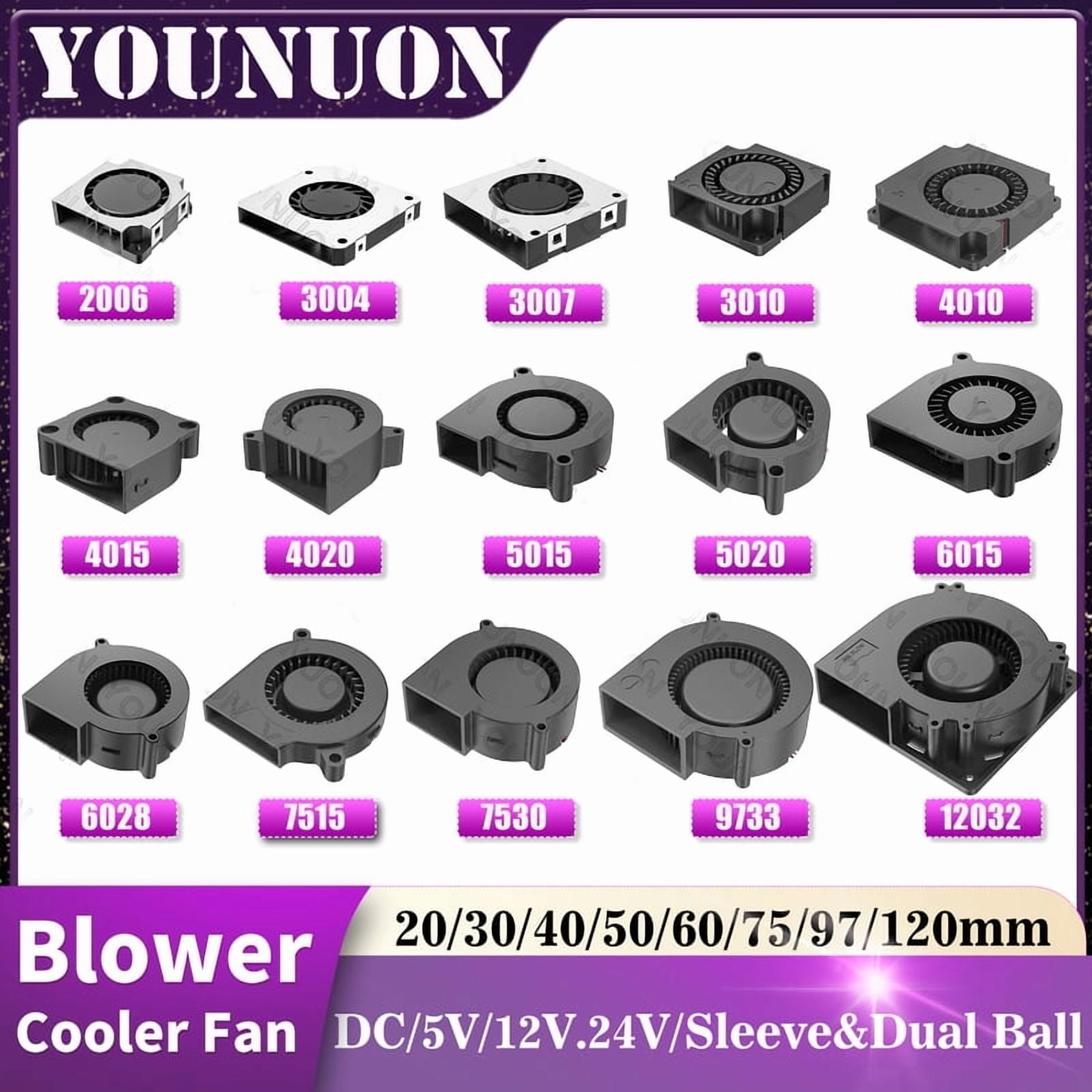 30MM 40MM 50MM 60MM 75MM 97MM Cooling Fan Brushless Motor Case Fan ...