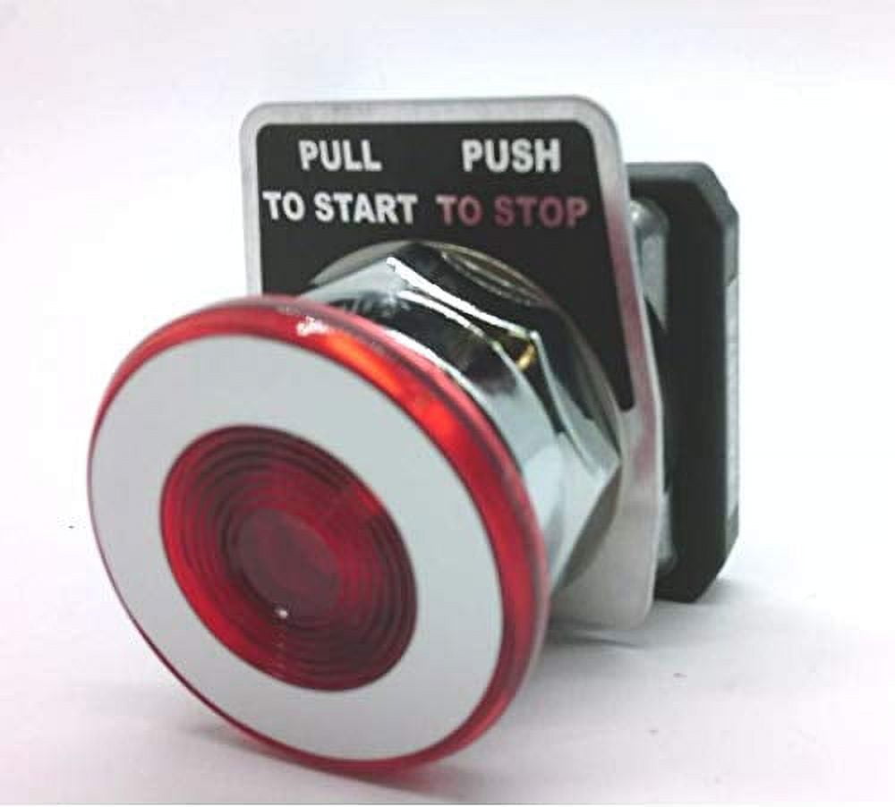30MM Emergency Stop, Push-Pull, Push Button, for Schneider Electric 9001KR9R - Walmart.com
