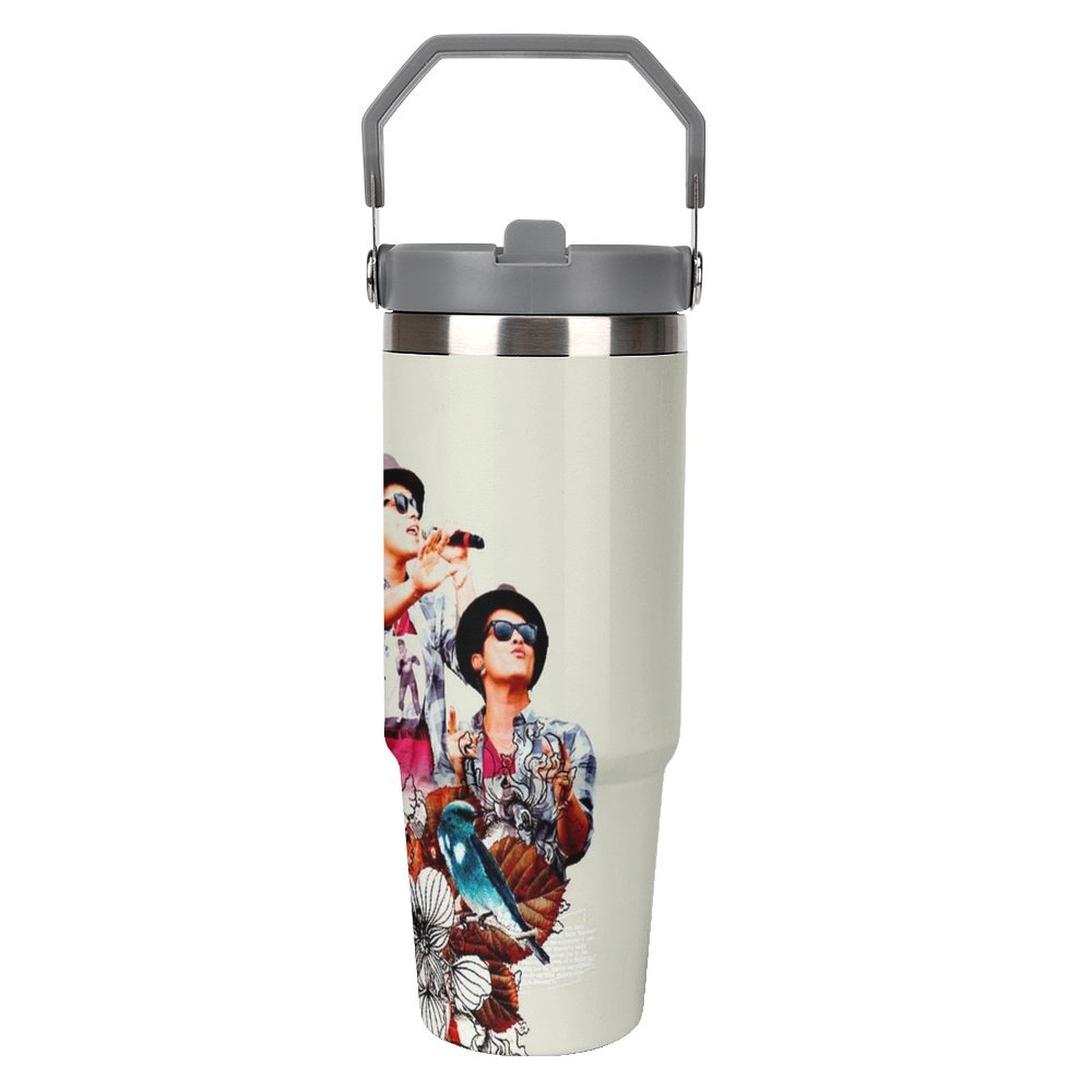 30Oz Bru-no Mar Tumbler with Lid Straw Top Handle Leakproof Vacuum ...