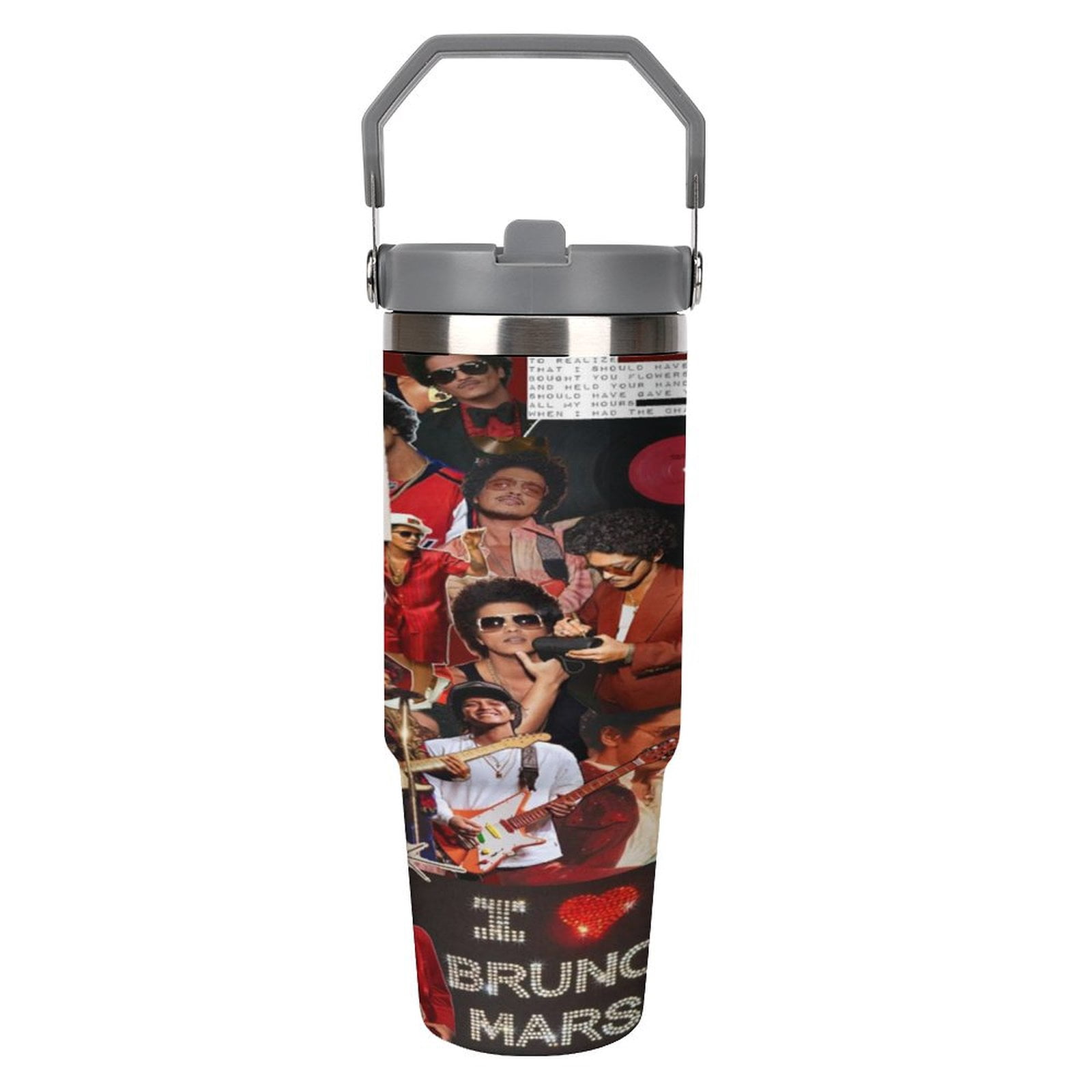 30Oz Bru-no Mar Tumbler with Lid Straw Top Handle Leakproof Vacuum ...