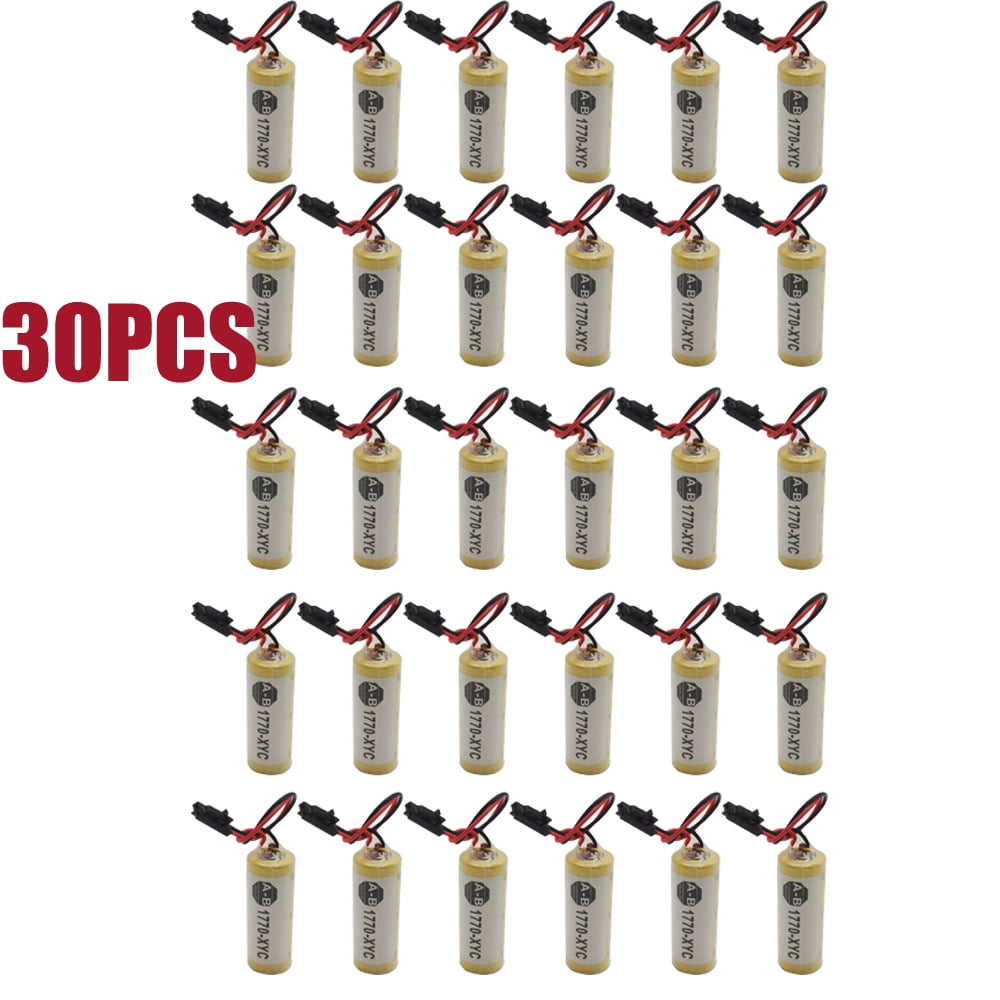 30PCS 1770-XYC Battery 3V 1800mAh For Allen Bradley PLC 1770-XYC/A 1770 ...