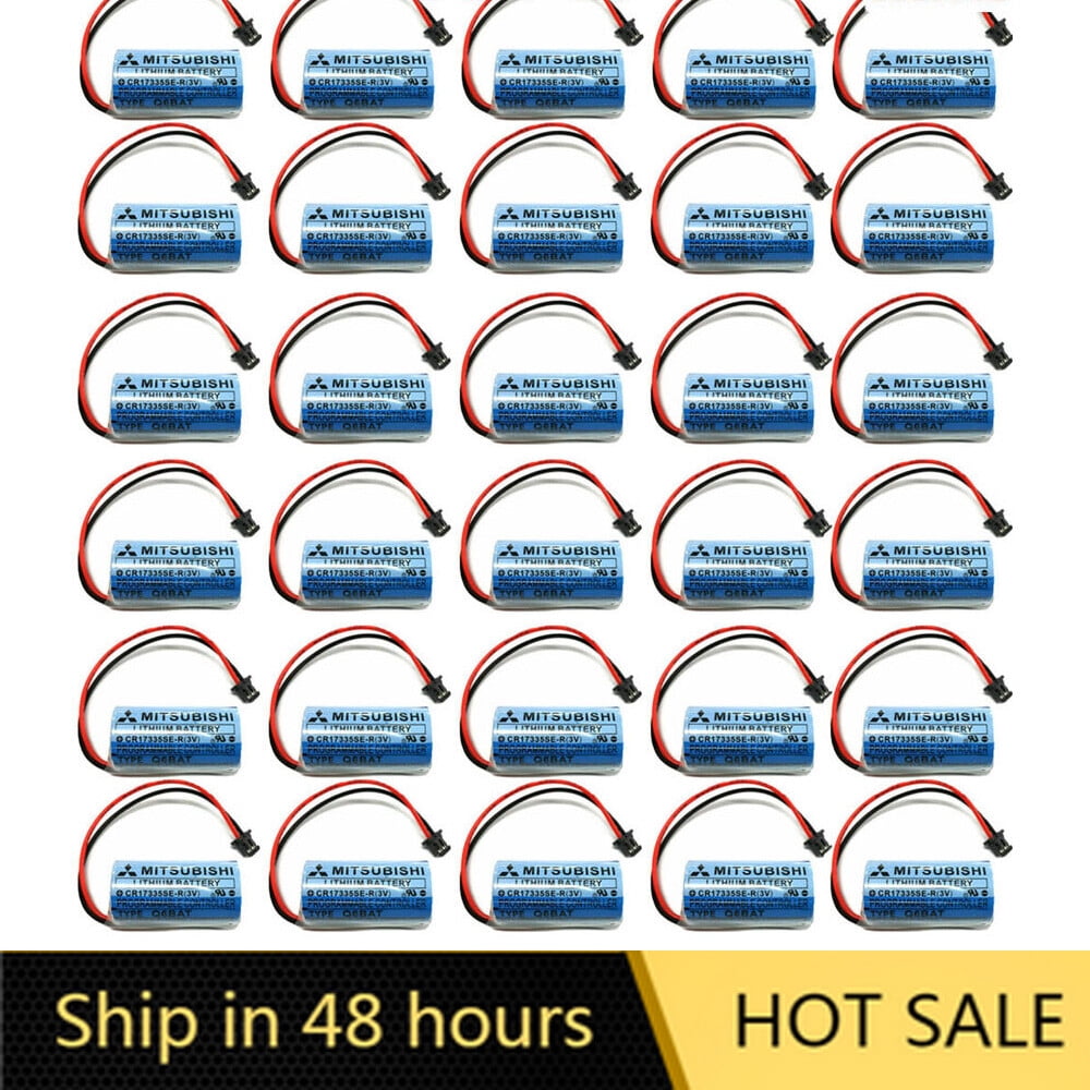 30PCS 1800mAh CR17335SE-R 3V Q6BAT PLC Battery for Mitsubishi QNS FANUC ...