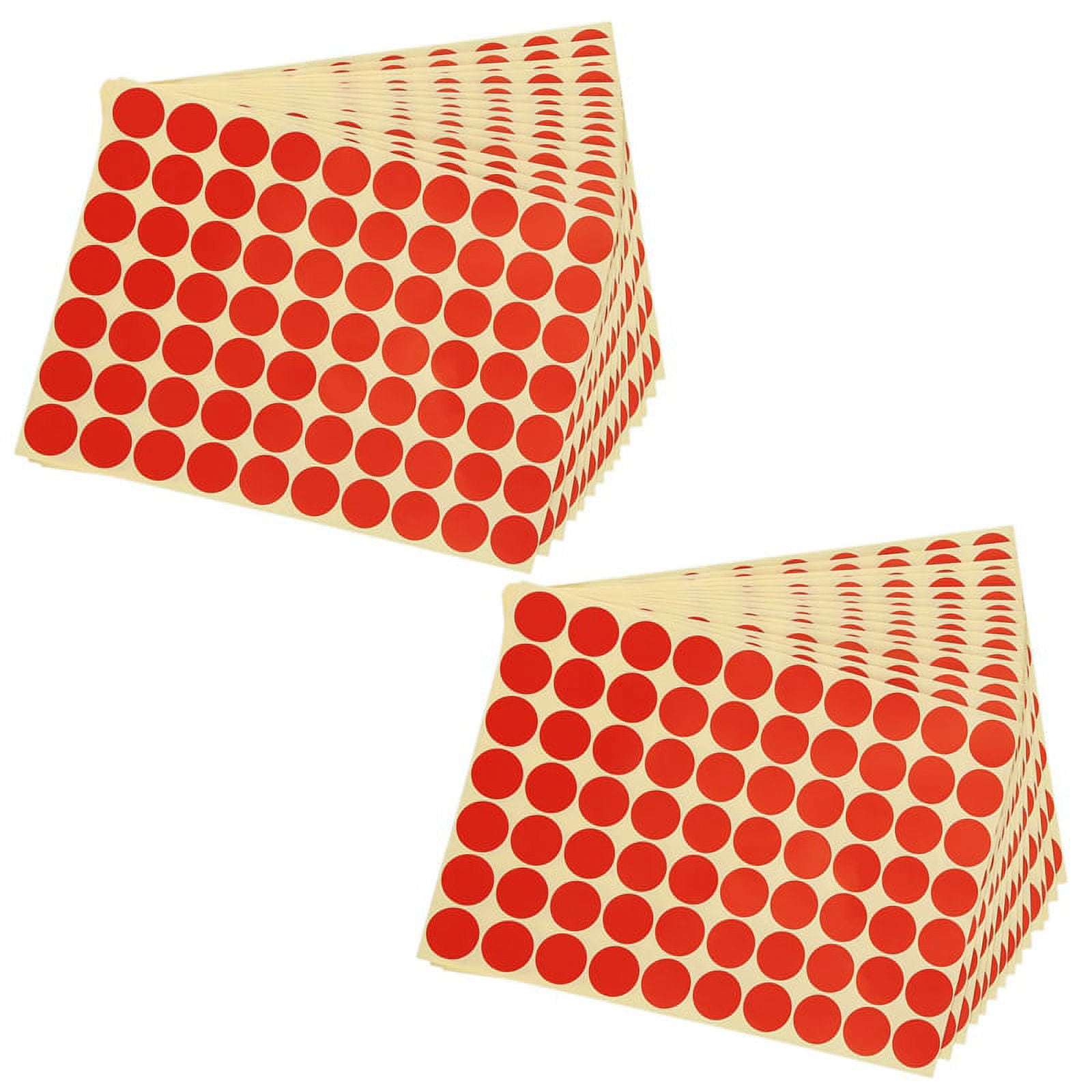 30PCS 19mm Circles Round Code Stickers Self Adhesive Sticky Labels Red ...