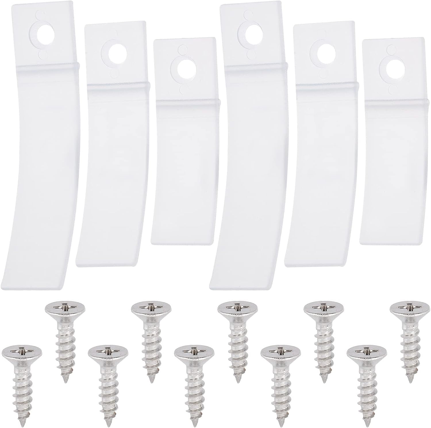 30PCS 3 Sizes Plastic Drawer Stoppers Non Slip Drawer Stops Clear PVC ...