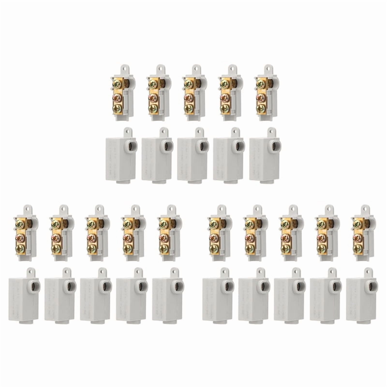 30PCS 6 AWG Gauge T-Type Wire Connector Nut Kit, 80A Quick Wiring ...