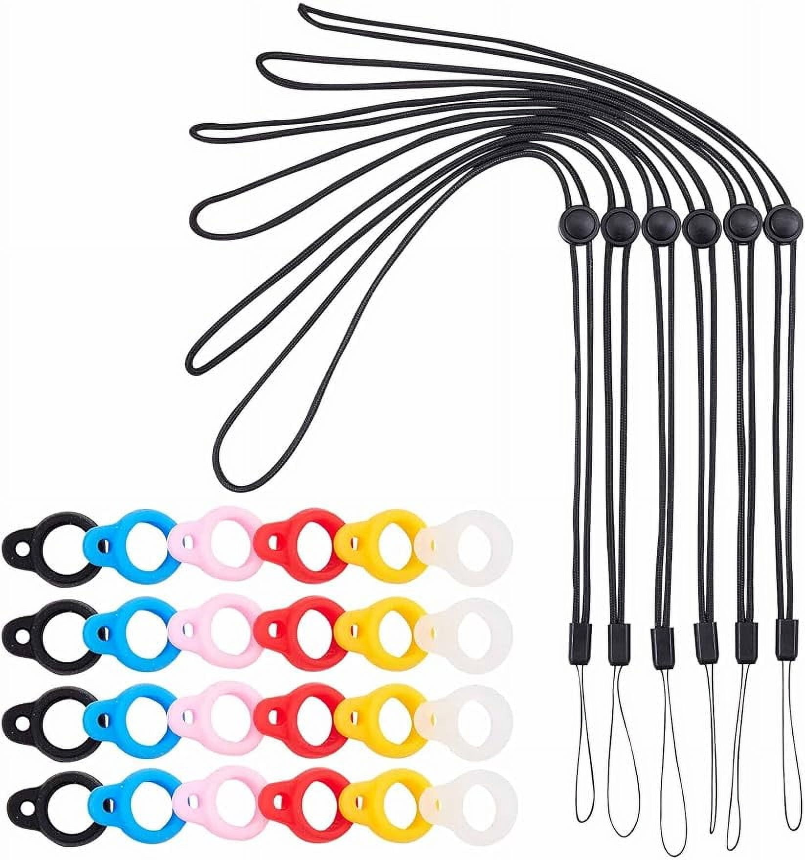 30PCS Anti-Lost Necklace Lanyard Set Include 6PCS Black Neck Lanyard ...