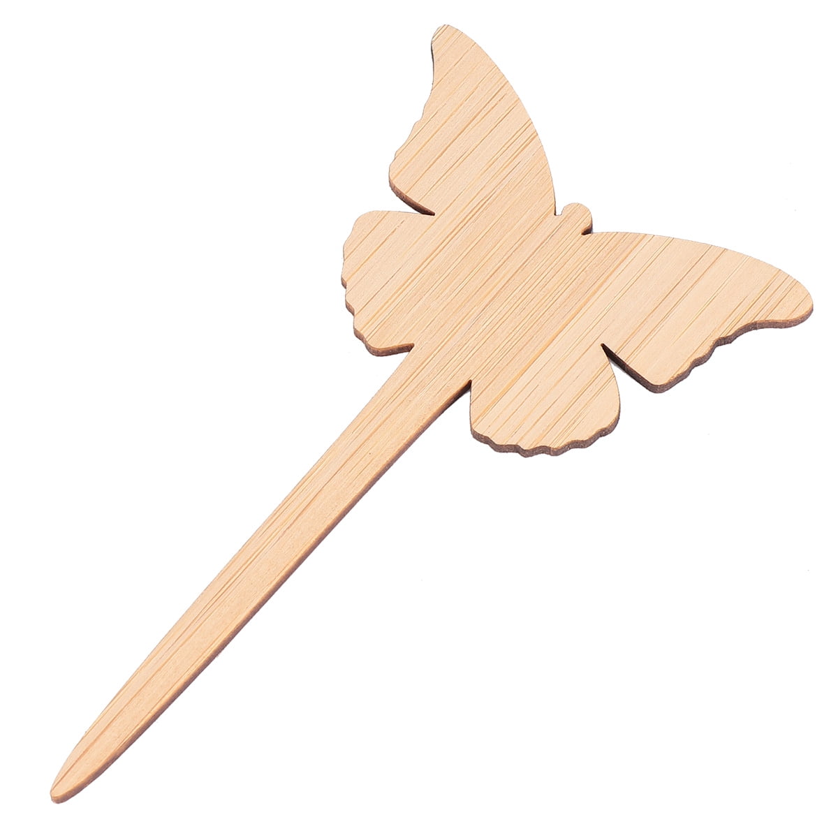 30PCS Bamboo Wood Plant Labels Floral Tag Soil Insert Nursery Garden ...