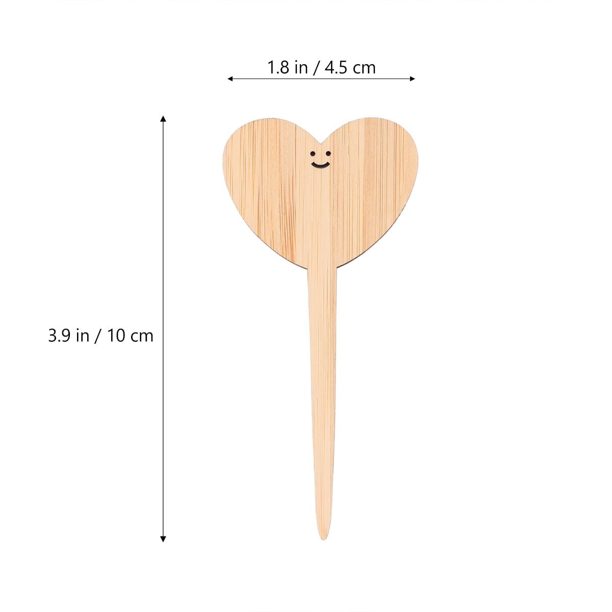 30PCS Bamboo Wood Plant Labels Floral Tag Soil Insert Nursery Garden ...