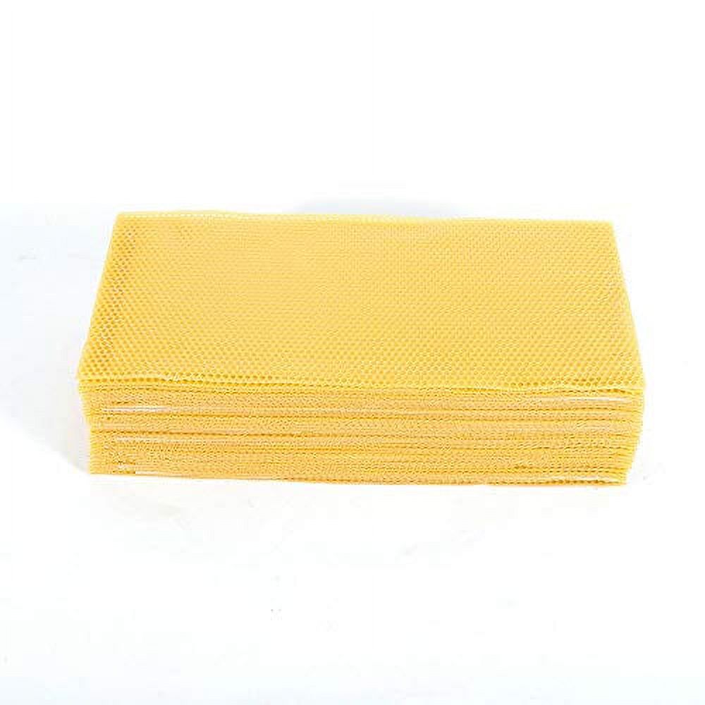 30PCS Beeswax Sheets Beeswax Foundation Sheets for Hives 16.3" x 7.7 ...