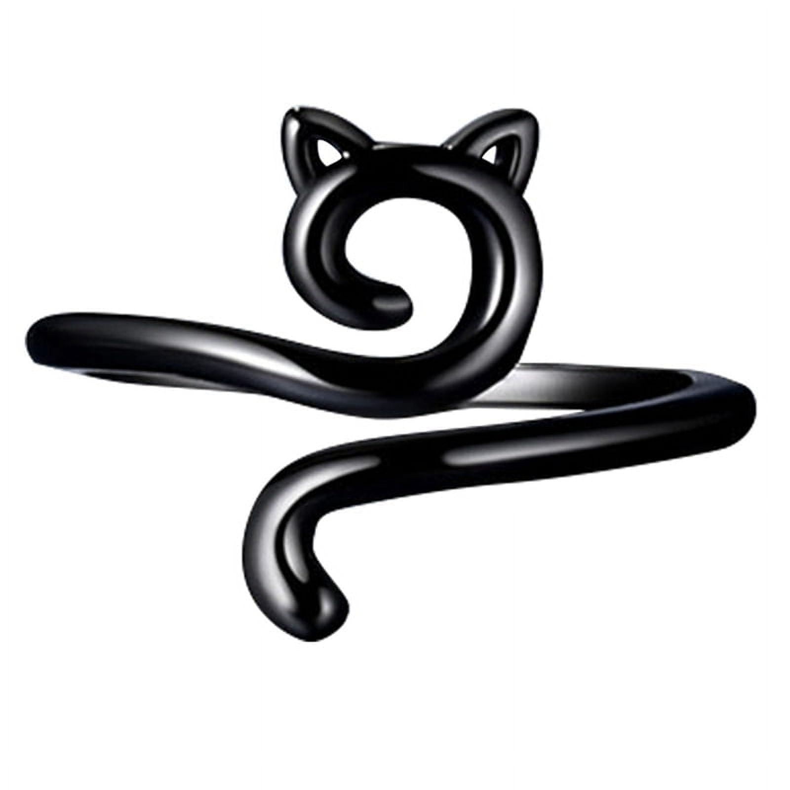 30PCS Crochet Ring for Finger Yarn Adjustable Knitting Loop Cat Ears ...