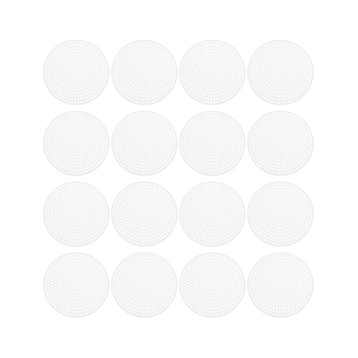 30PCS DIY Round Cross Stitch Plastic Grid Plate 3D Embroidery Mesh ...