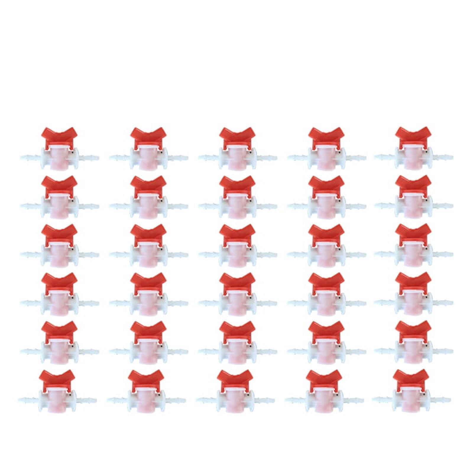 30 * Drip Irrigation Switch Valve-Red & White - Walmart.com