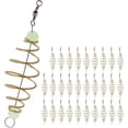 30PCS Fishing Bait Cage Luminous Chum Basket Rig 3.1", Gold & - Walmart.com