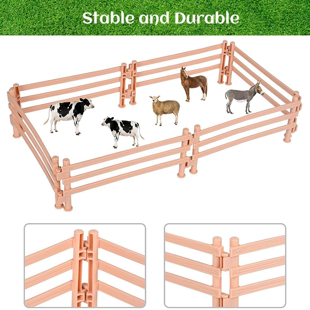 30PCS Horse Fence Toy Mini Fence Farm Toy Horse Corral Fencing ...