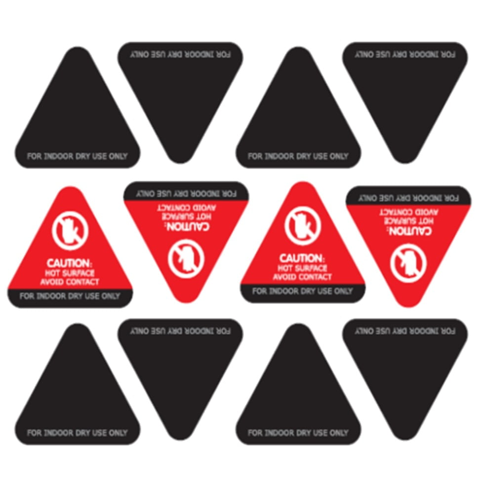 30PCS Hot Surface Warning Labels No Touch Hot Caution Stickers for ...