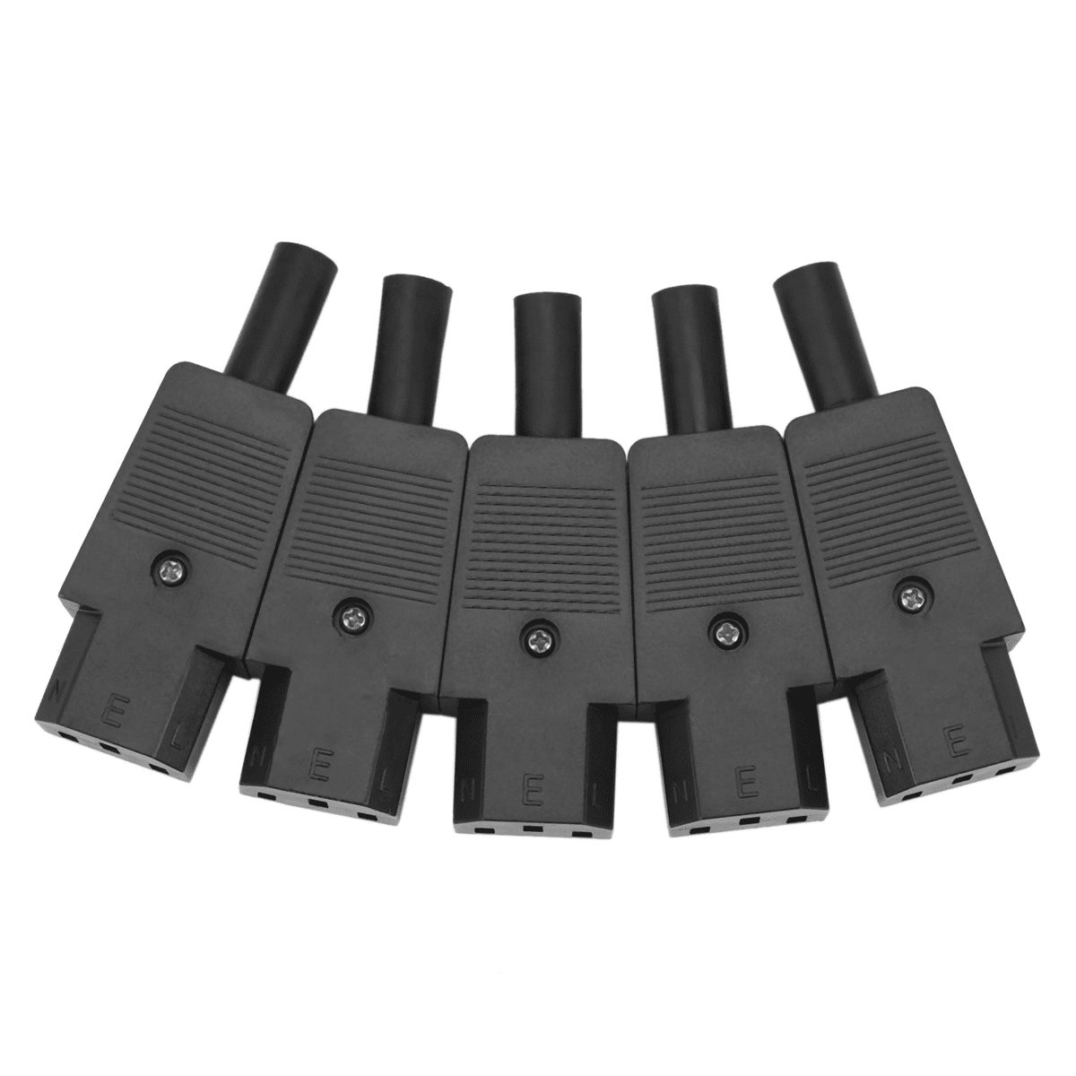 30PCS IEC 320 C13 Female Plug Adapter 3Pin Socket Power Cord Rewirable ...