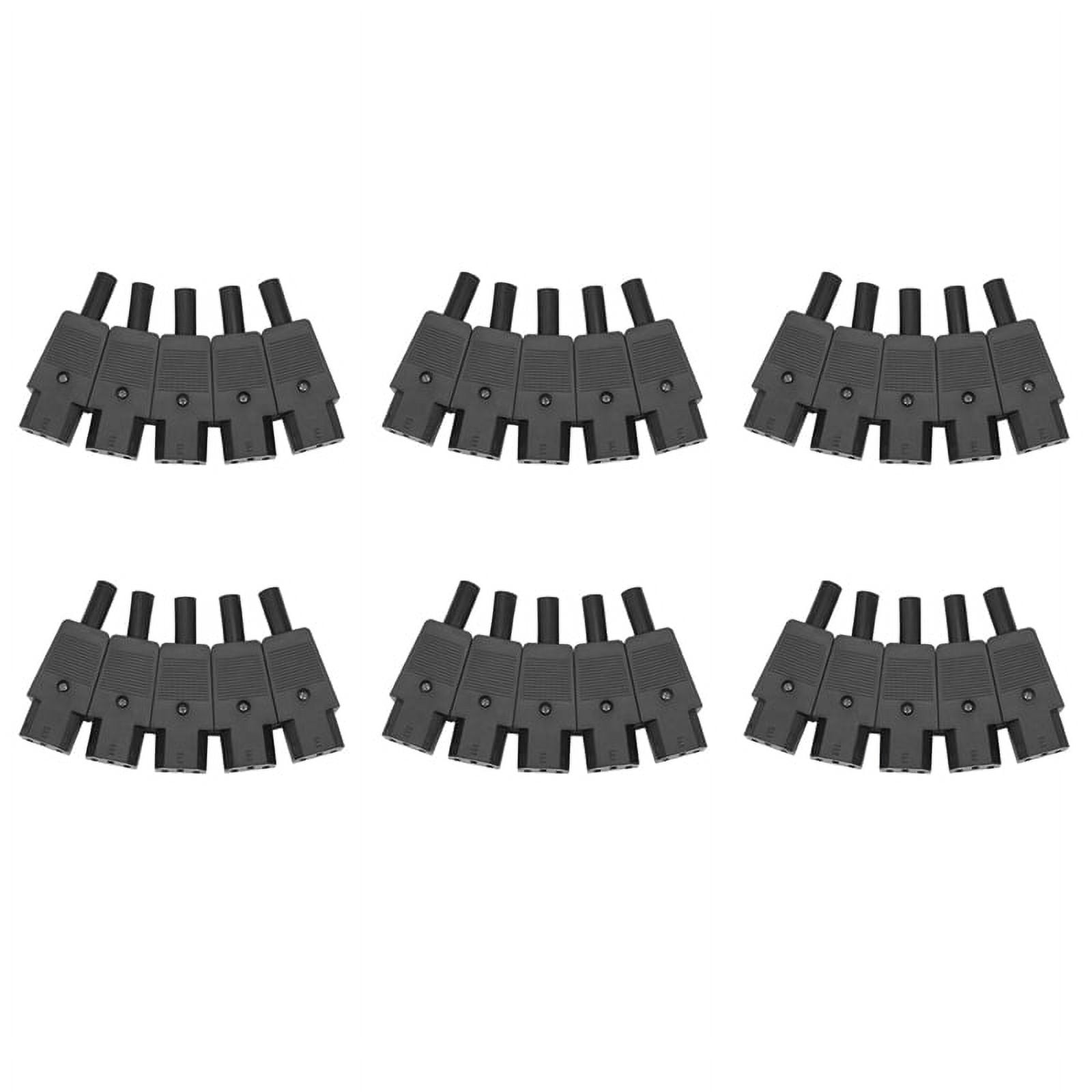 30PCS IEC 320 C13 Female Plug Adapter 3Pin Socket Power Cord Rewirable ...