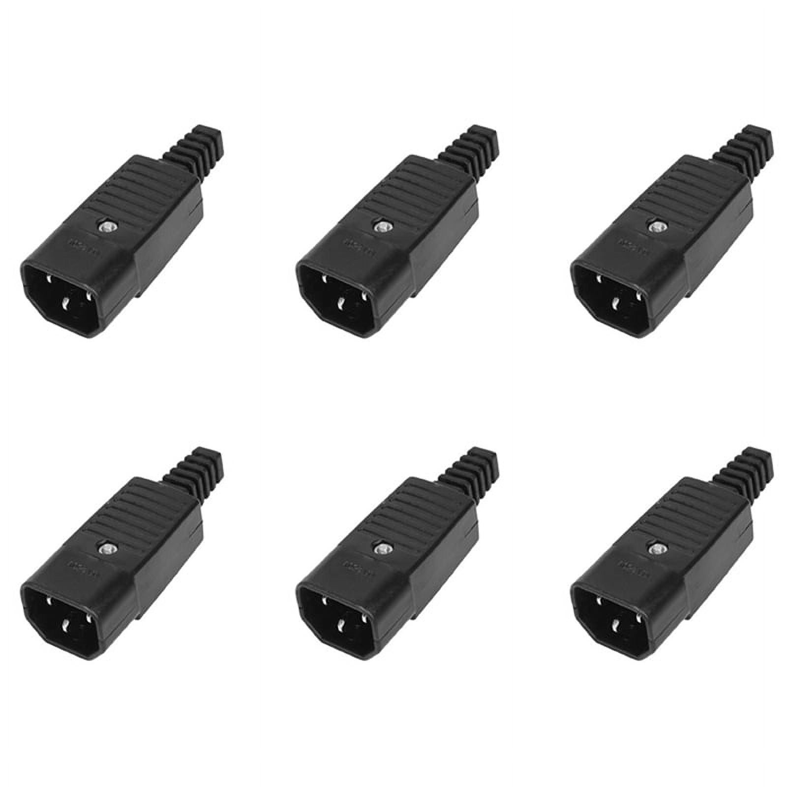 30PCS IEC 320 C14 Power Adapter Cable Plug Rewirable Connector Socket ...