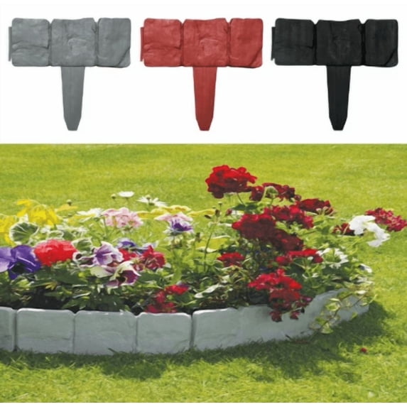 30PCS Imitation Stone Garden Fence, Imitation Stone Garden Fence ...