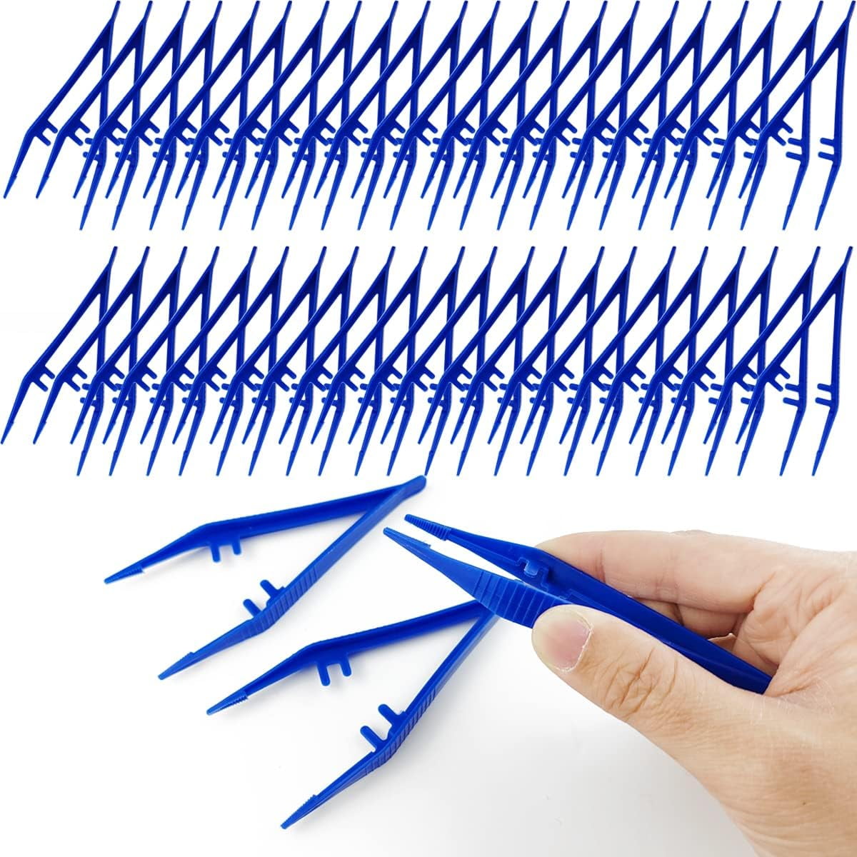 30PCS Lab Tweezers, Individually Packaged, First Aid Tweezers, Plastic ...