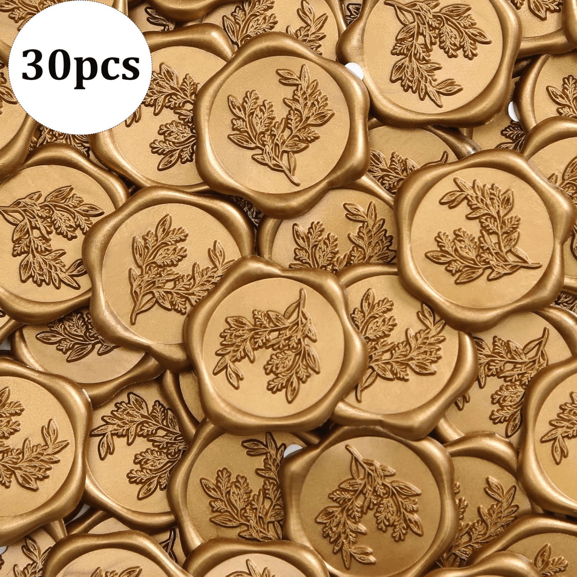 30PCS Olive Branch Love Tree Style Wax Seal Stickers Self-Adhesive ...