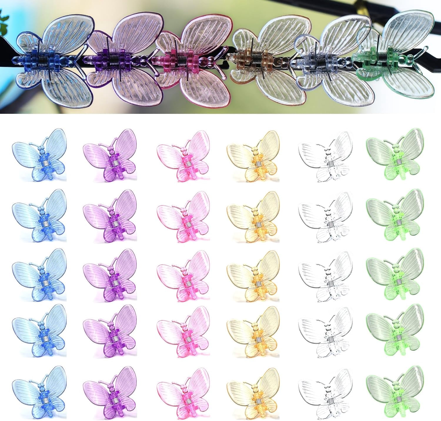 30PCS Orchid Clips Butterfly Clamps Garden Plants Vine Climbing Fixed ...