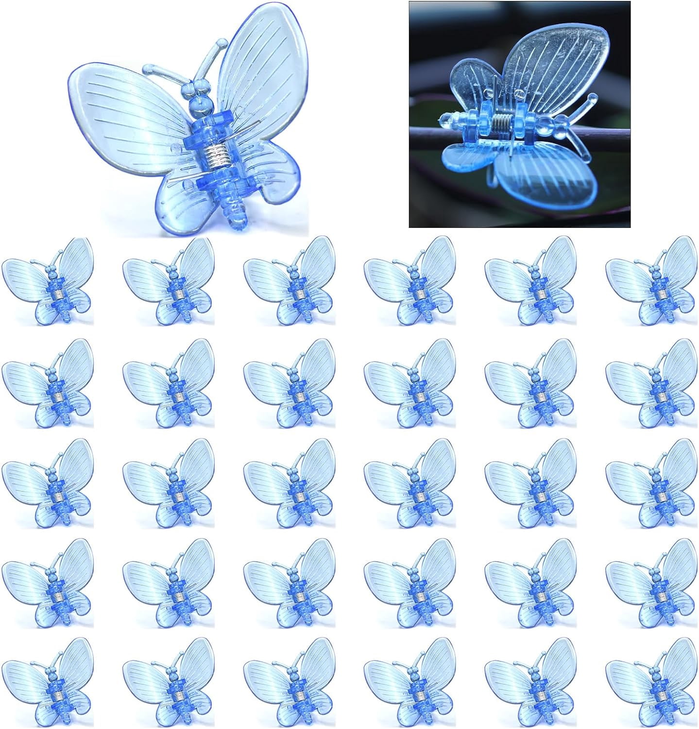 30PCS Orchid Clips Butterfly Clamps Garden Plants Vine Climbing Fixed ...