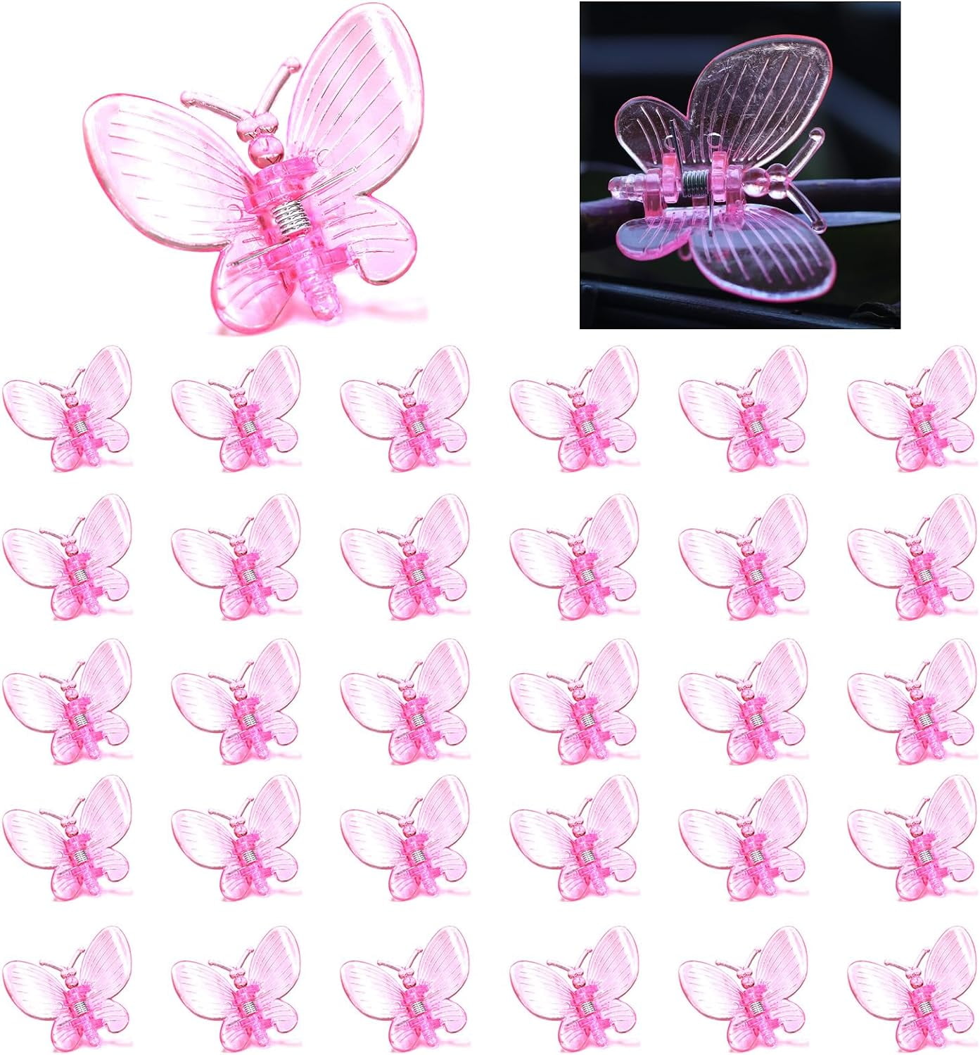 30PCS Orchid Clips Butterfly Clamps Garden Plants Vine Climbing Fixed ...