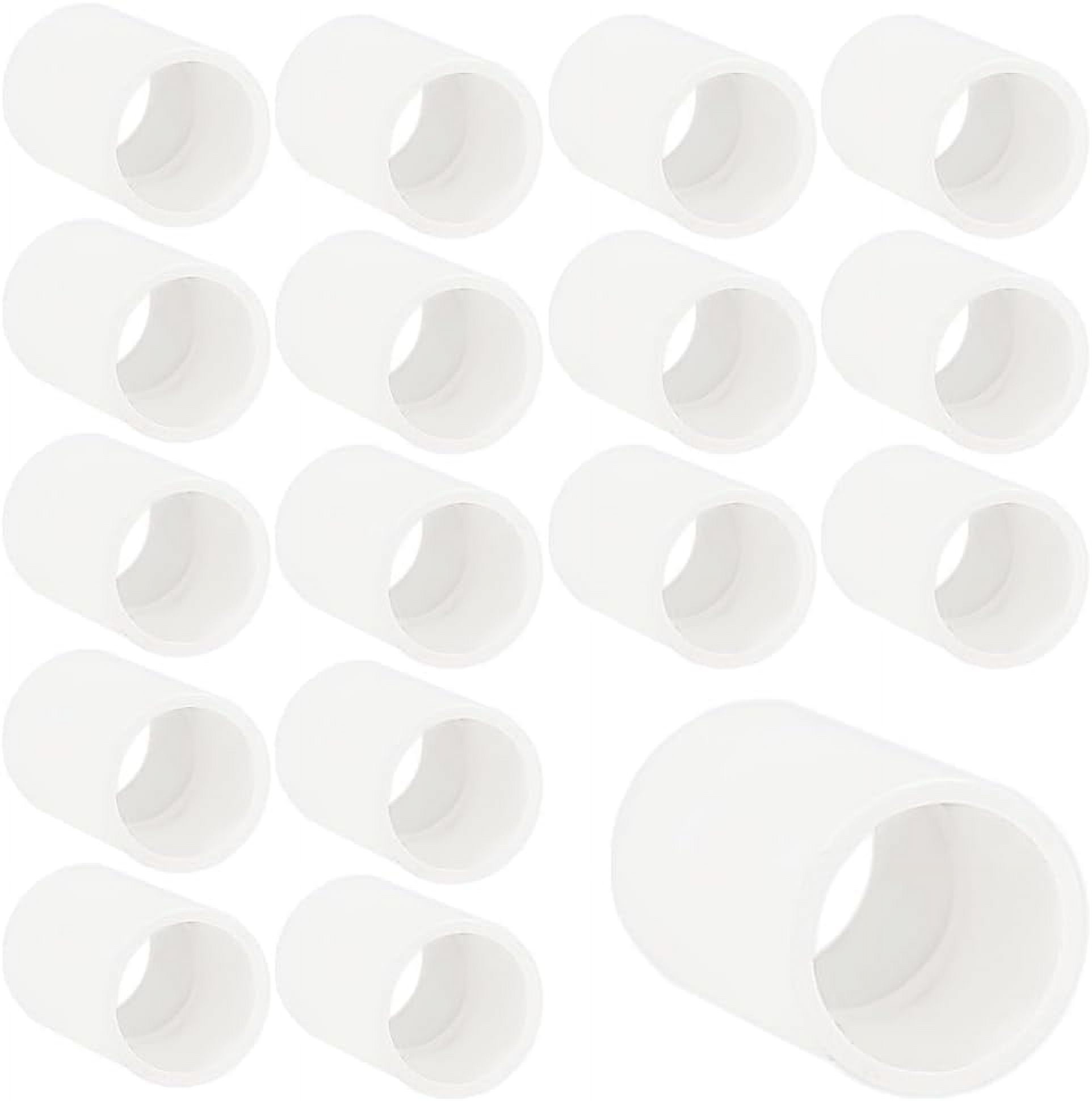 30PCS PVC Straight Pressure Pipe Fittings 0.78 inch White Pipe Fittings ...