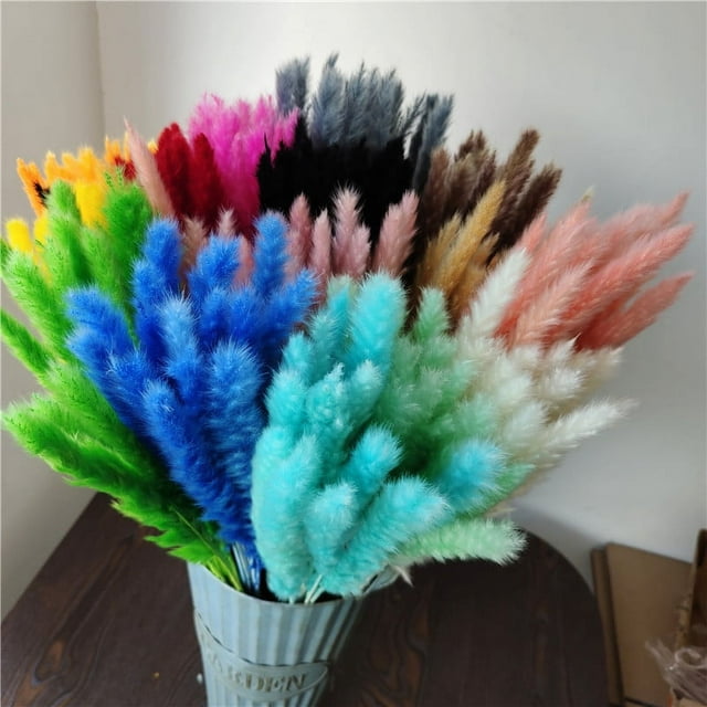 30pcs Pampas Grass 177 Small Dried Pampas Grass Decor Pompass Grass Branches For Boho Home