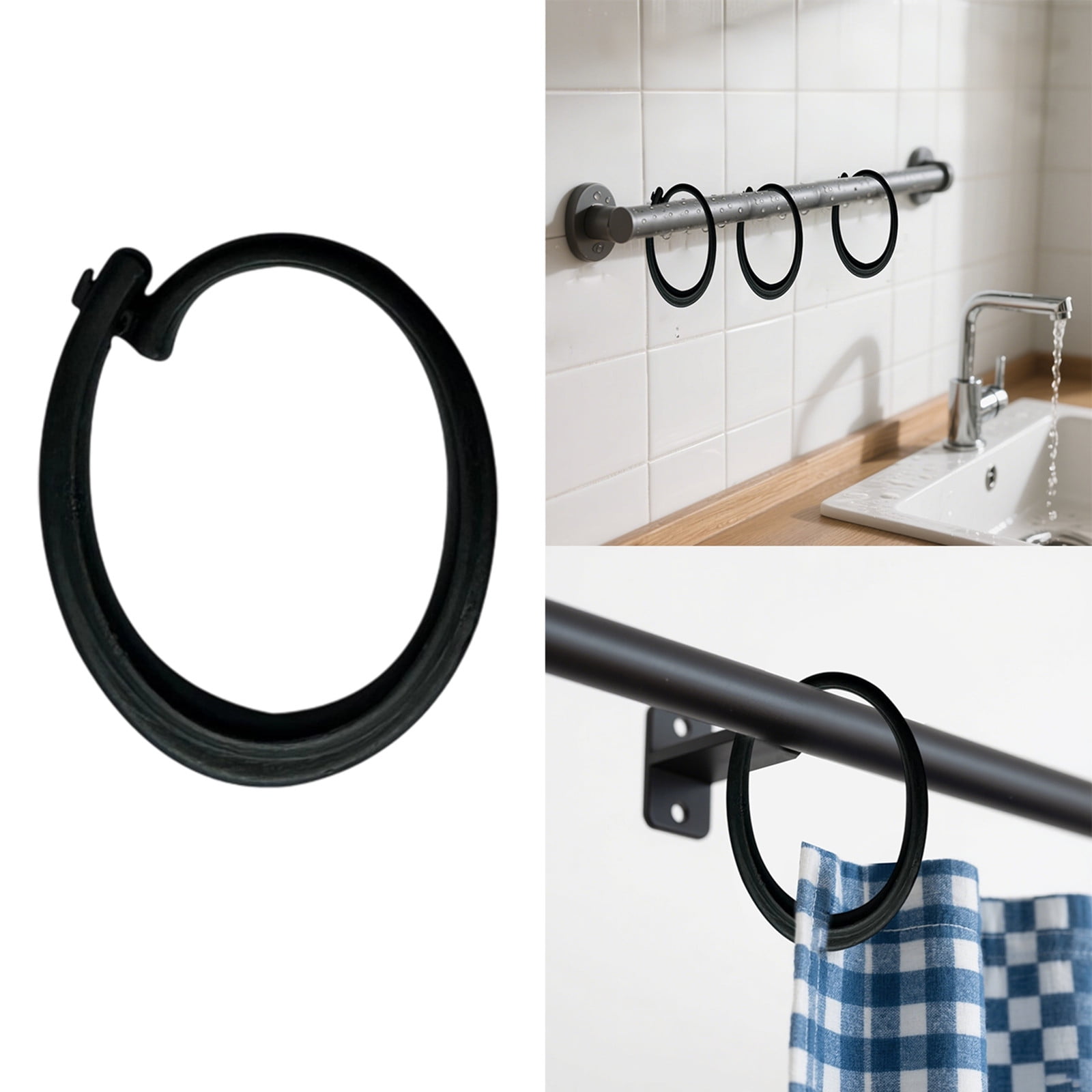 30PCS Hooks for Mosquito Netting Gazebo Curtains and Shower Rods ...