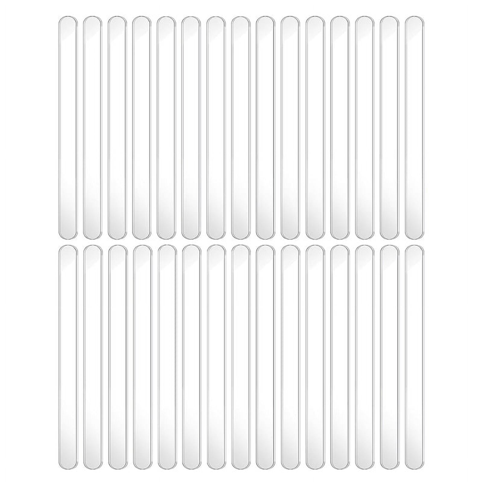 30PCS Popsicle Sticks 4.5 Inch Acrylic Cakesicle Sticks Reusable ...