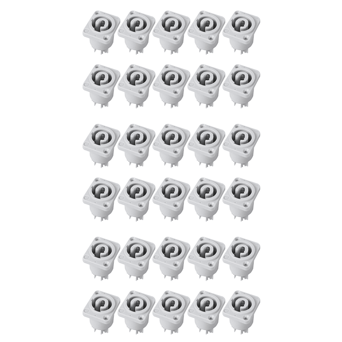 30PCS Powercon Connector 3 Pins 20A 250V Power Speaker Panel Socket ...