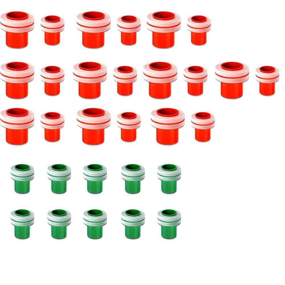 30PCS Replacement Faucet Green Rubber Fastener Washer Sealing Gasket 3/ ...