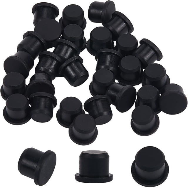 30PCS Salt and Pepper Shakers Stopper 11.5mm Inner Diameter Black ...