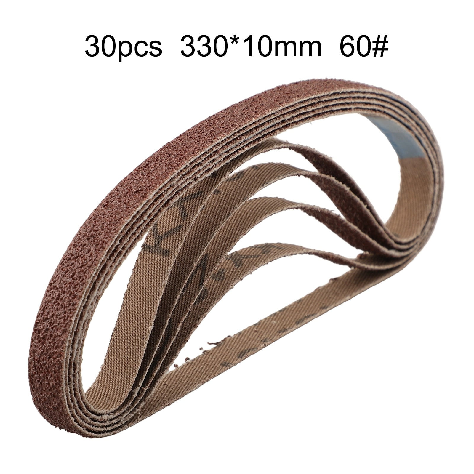 30PCS Sanding Belt 10 x 330 mm,40 Grit Belt Sander Belts Circular ...