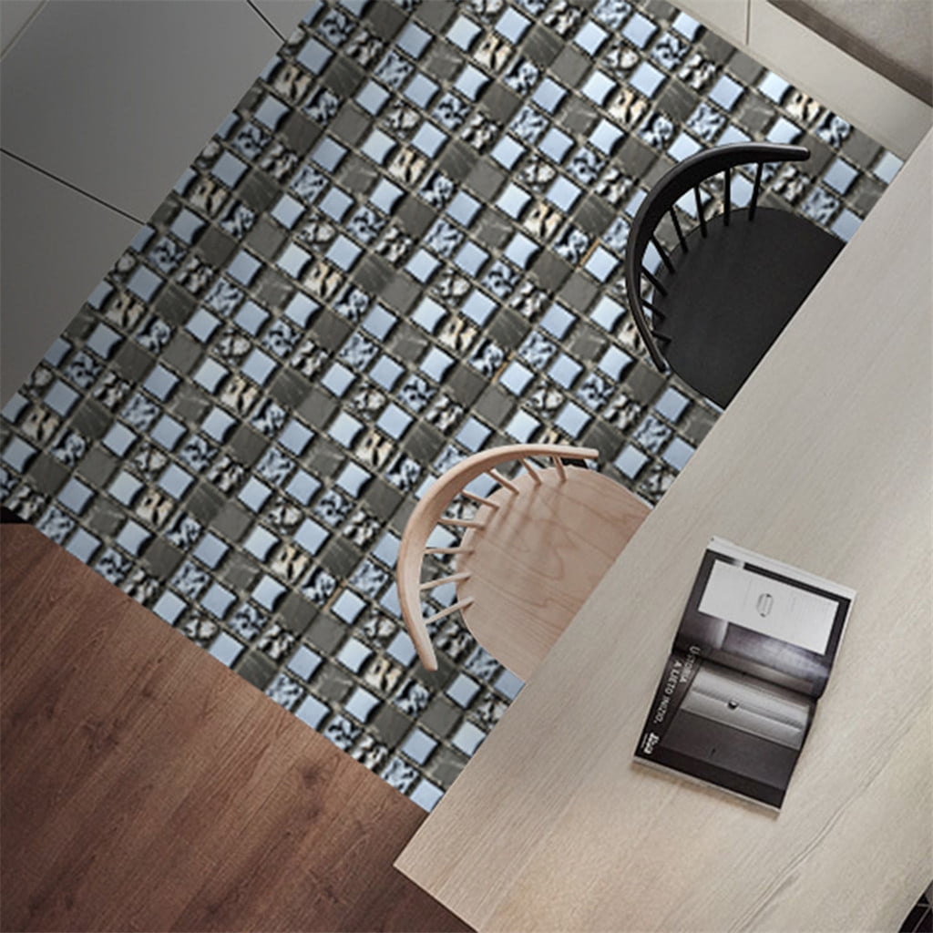 30PCS Self-Adhesive 3D Wall Tile Stickers, PVC Modern Style, 100x100mm ...