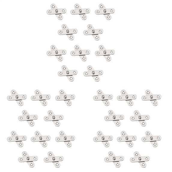 30PCS Shed Door Hinges Kitchen Cabinet Hidden 360 Degree Rotation Pivot ...